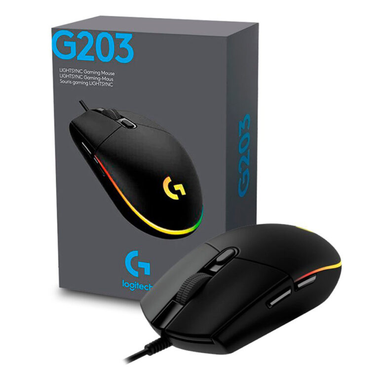 Mouse Logitech G203 LitghtSyn Gaming (Negro) - Global Sarpi